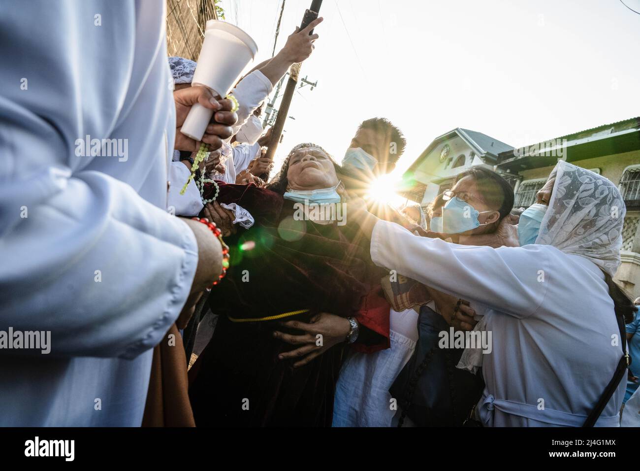 A woman collapses while undergoing a public display of penitence during ...