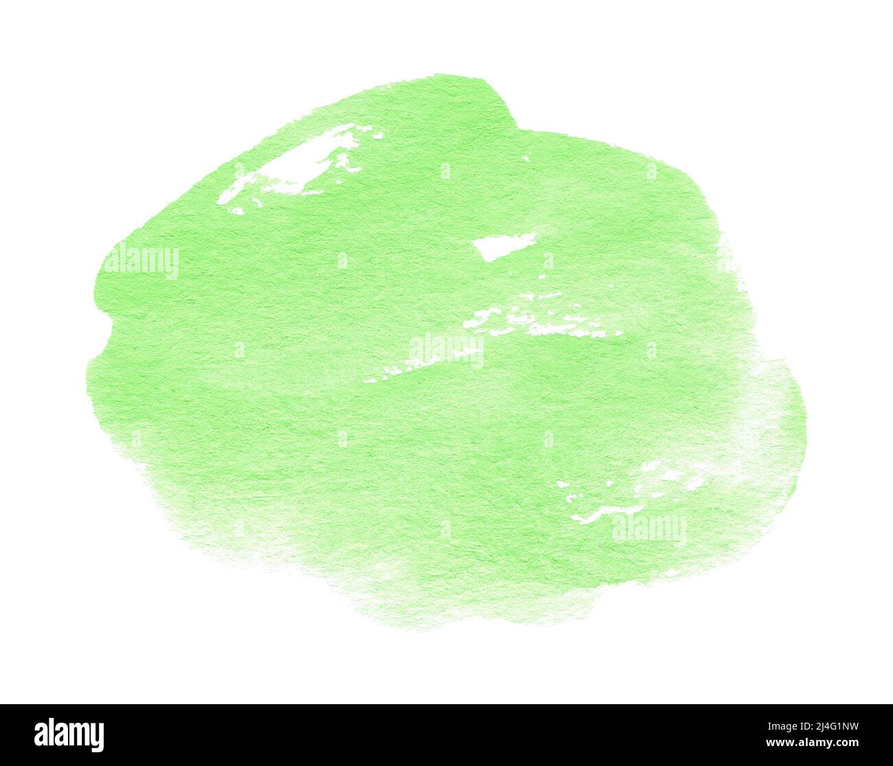 Green watercolor shape. Abstract background for text or logo isolated ...