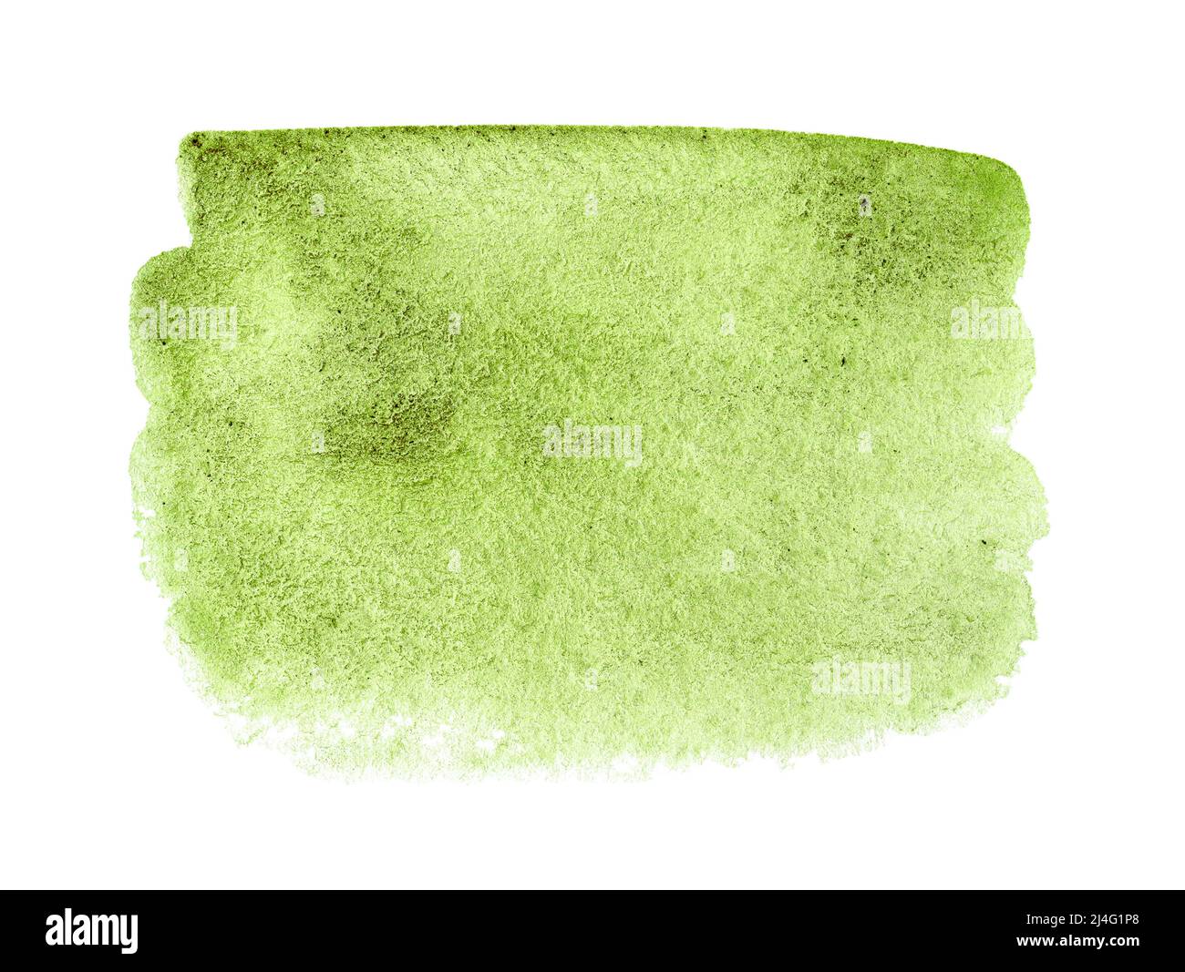 Green watercolor shape. Abstract background for text or logo isolated ...