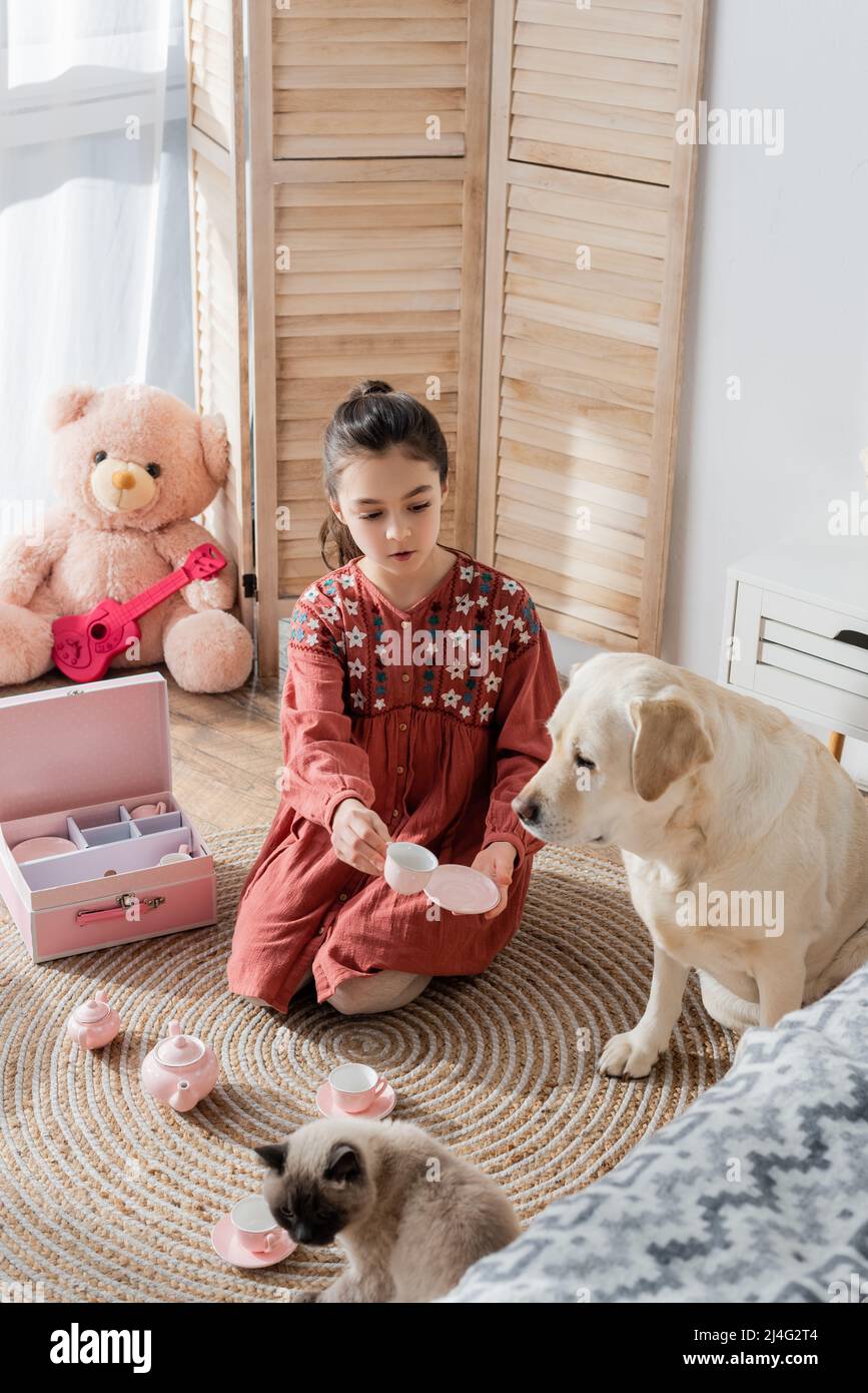 Tea set toy hi-res stock photography and images - Alamy