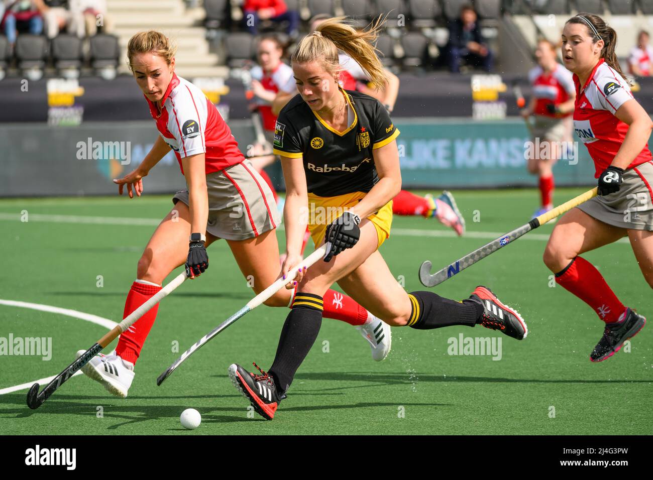 AMSTELVEEN, 15-04-2022, Wagener Stadion, Euro Hockey League 2022. Emma ...