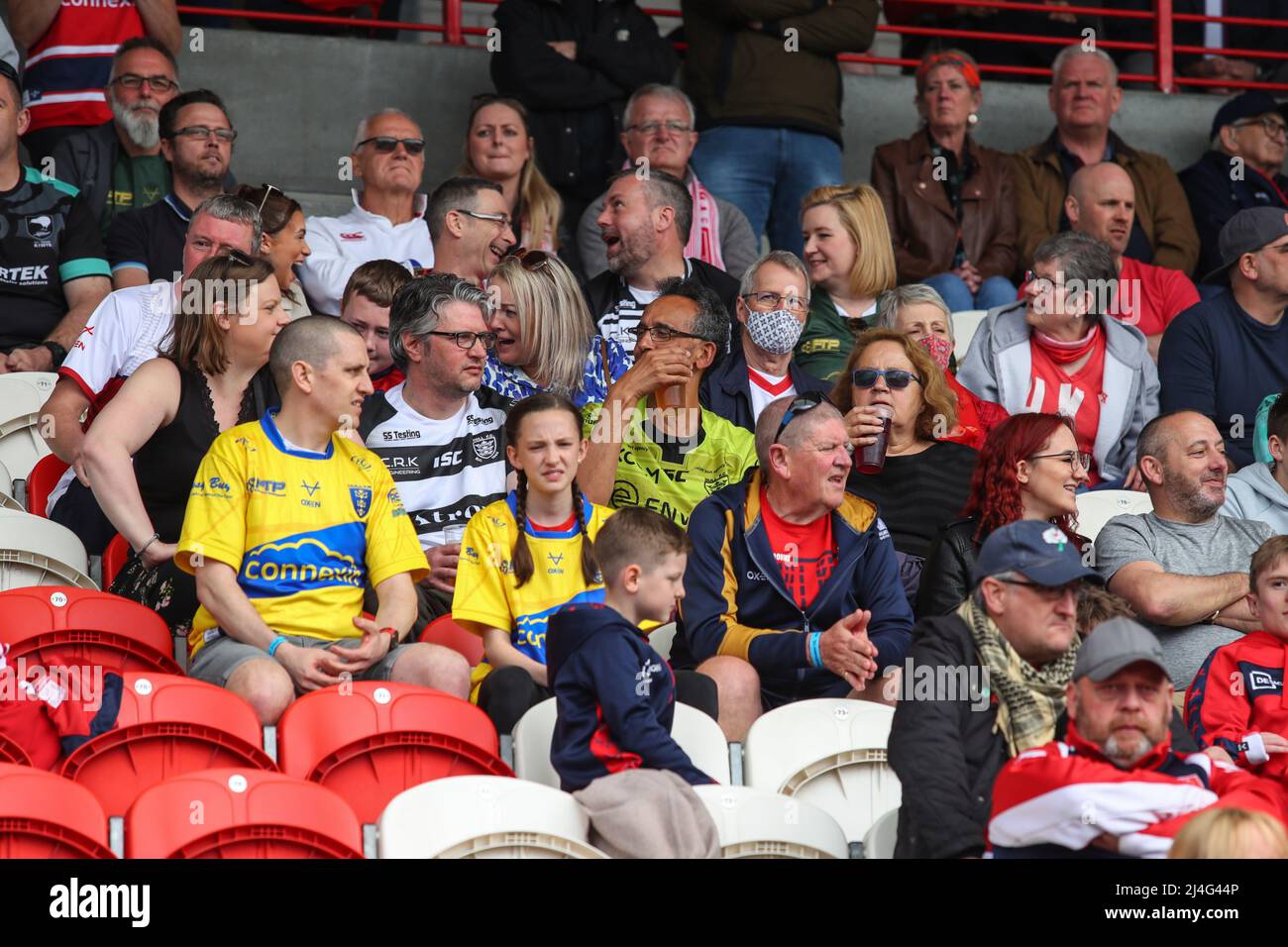 Hull KR fans and Hull FC fans sit side by side at the Hull derby Stock ... Hull KR fans and Hull FC fans sit side by side at the Hull derby Stock ...