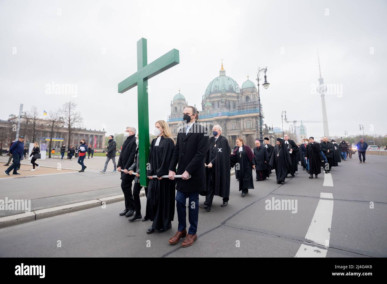 Berlin, Germany. 15th Apr, 2022. The procession of a Good Friday ...