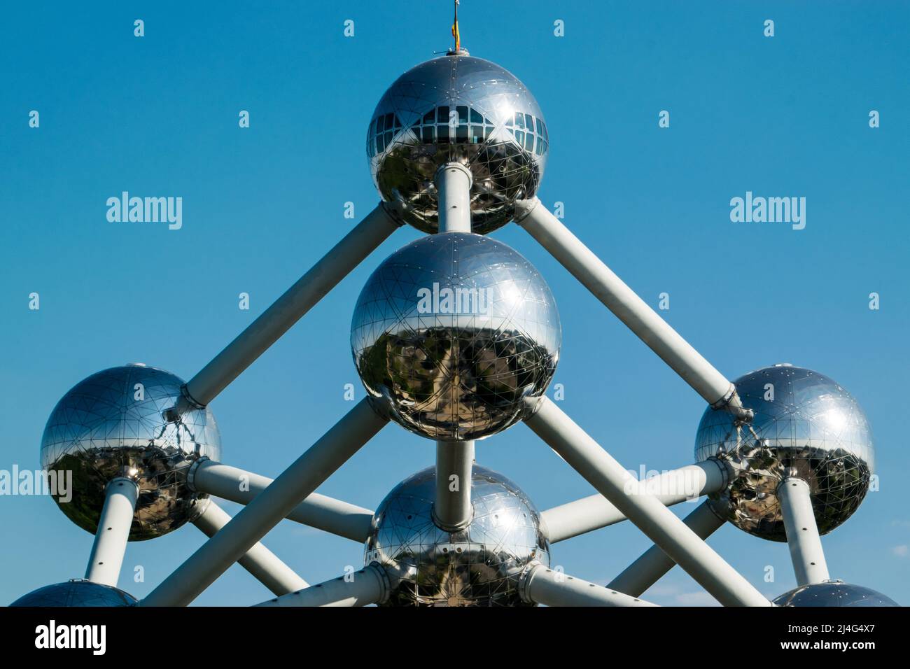 View of the atomium in Brussels, Belgium Stock Photo - Alamy