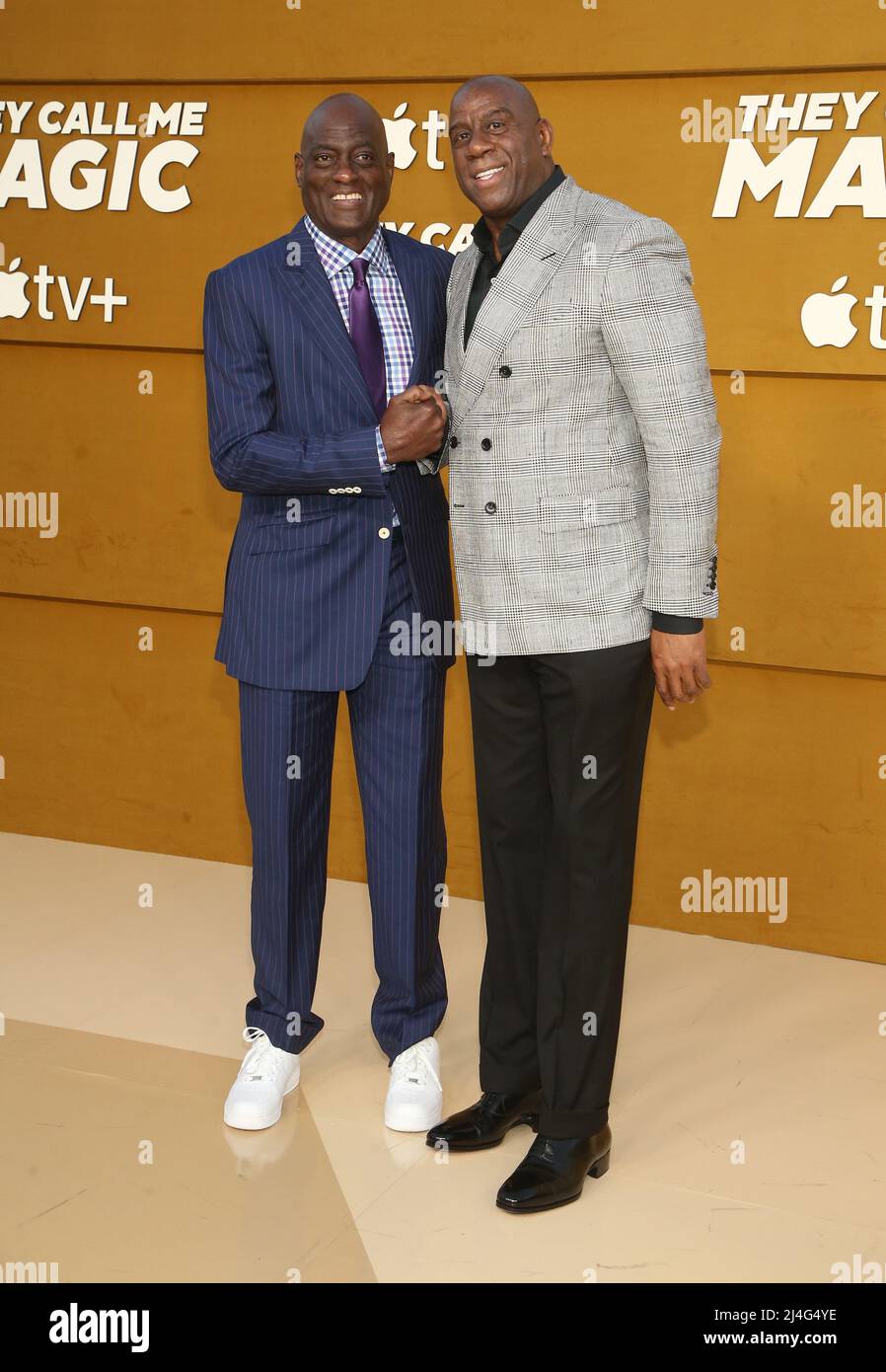 Los Angeles, Ca. 14th Apr, 2022. Magic Johnson, Michael Cooper, at the ...