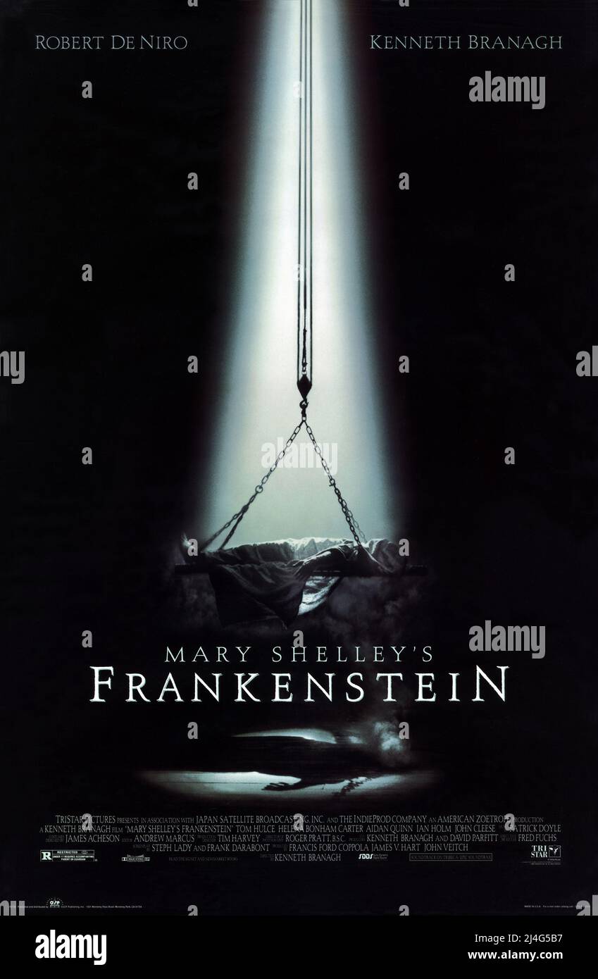 FRANKENSTEIN (1994), directed by KENNETH BRANAGH. Credit: TRISTAR ...
