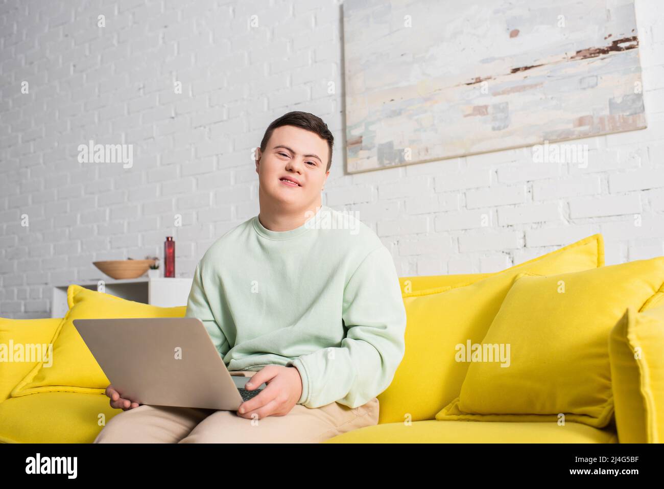Down syndrome girl computer hi-res stock photography and images - Alamy