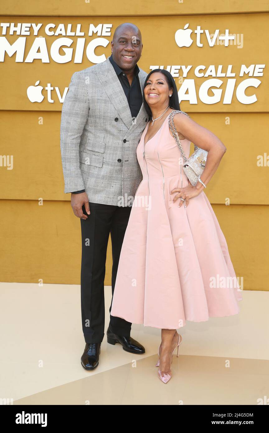 Los Angeles, Ca. 14th Apr, 2022. Magic Johnson, Cookie Johnson, at the ...