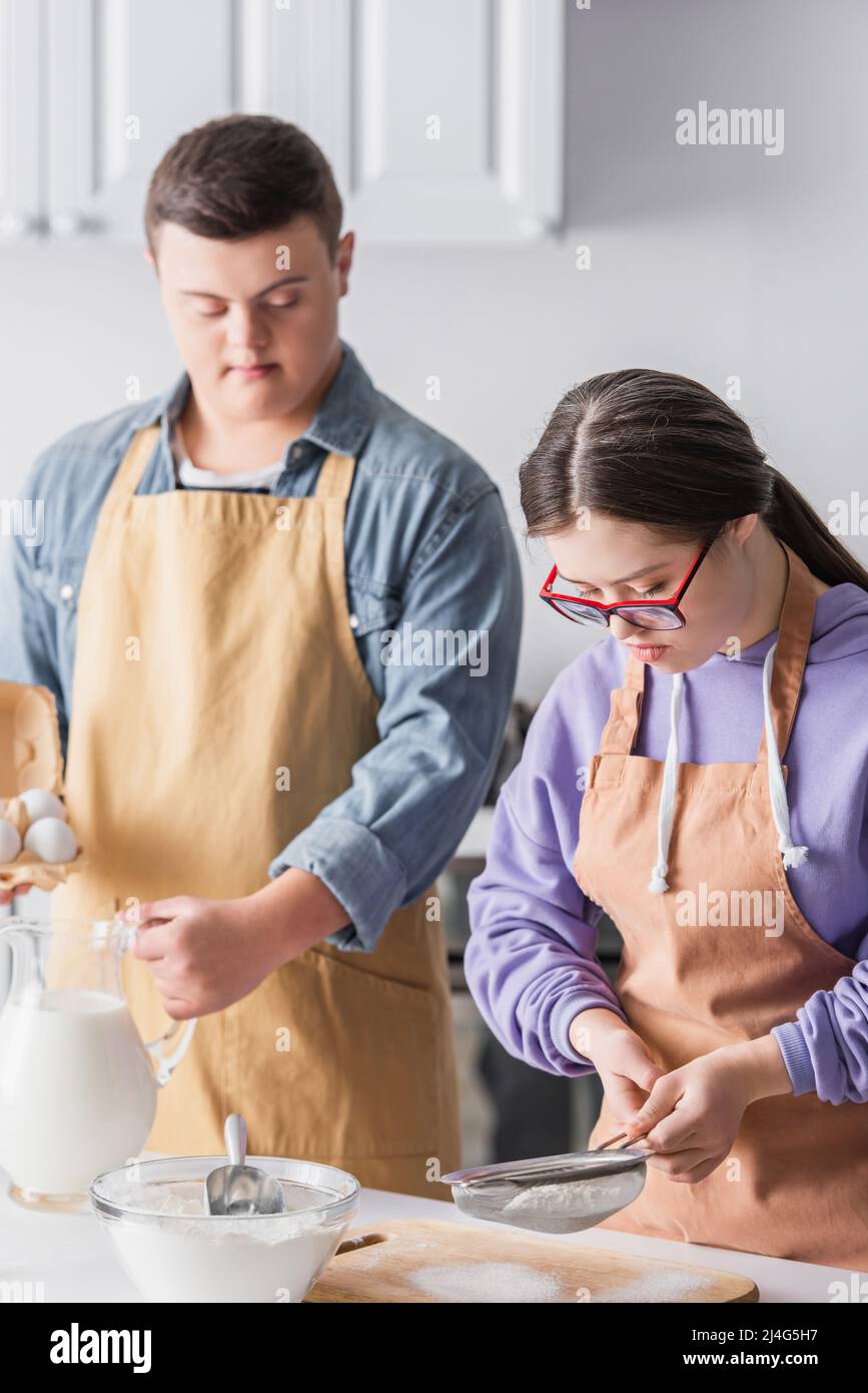 Mental disability cooking hi-res stock photography and images - Alamy