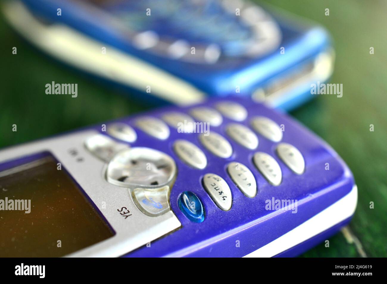 old mobile phone, technology concept,image of a Stock Photo - Alamy