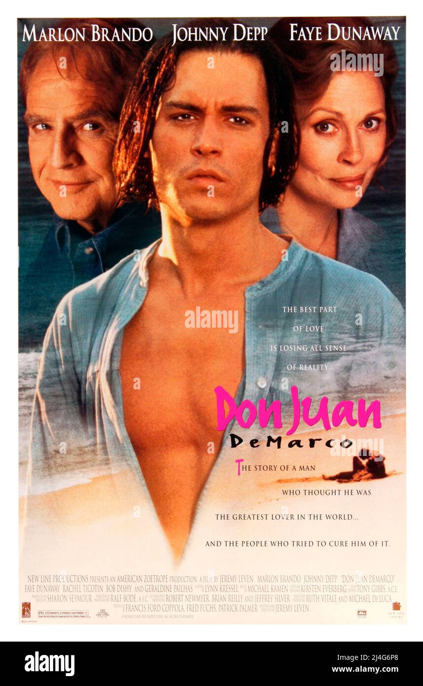 FAYE DUNAWAY, MARLON BRANDO and JOHNNY DEPP in DON JUAN DEMARCO (1994 ...