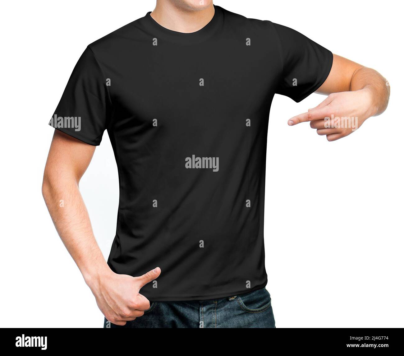 man in black t-shirt Stock Photo - Alamy