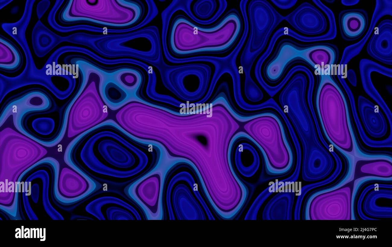 Abstract colorful paint reactions, psychedelic liquid light dance ...