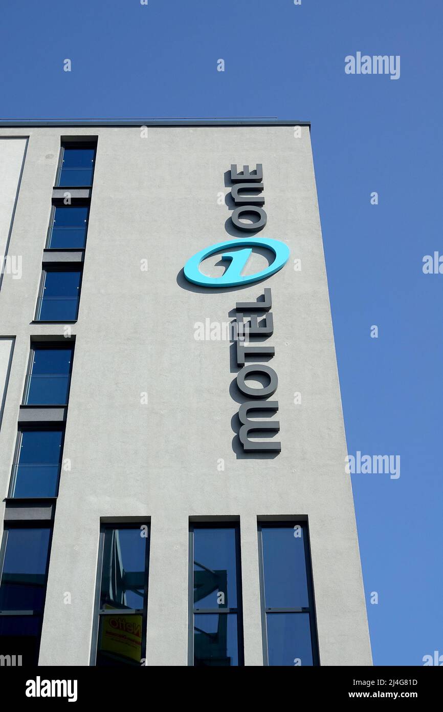 Berlin, Germany. 21st Mar, 2022. The lettering "Motel One" is on the ...