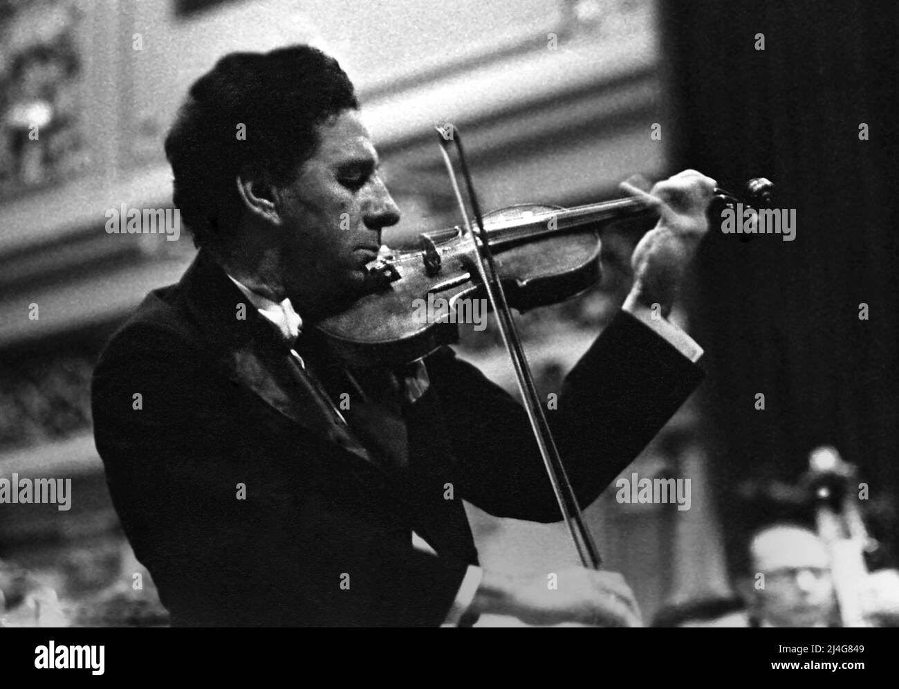 Romanian violinist Ion Voicu performing in Bucharest, approx. 1978 ...