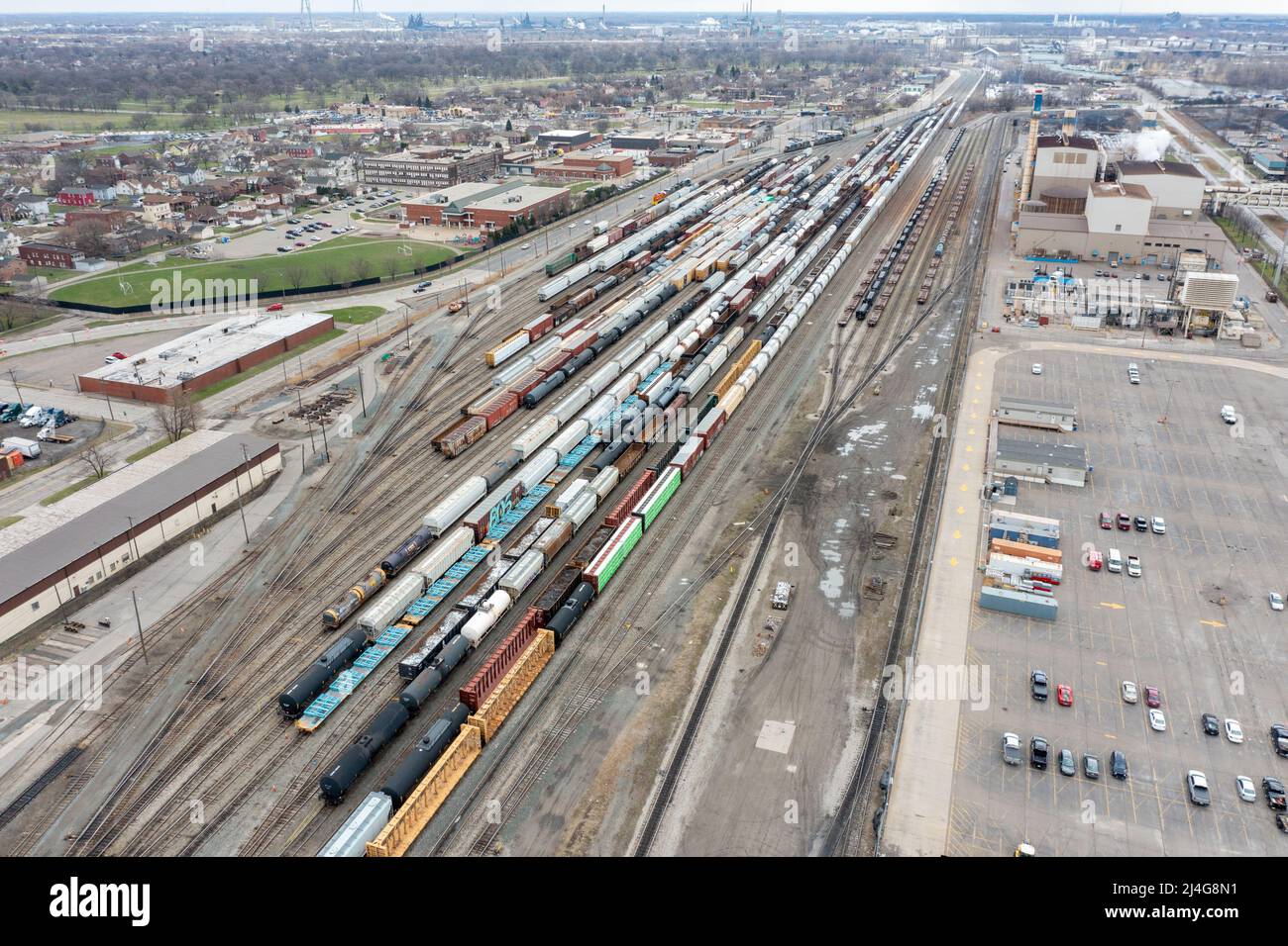 Dearborn michigan aerial hi-res stock photography and images - Alamy