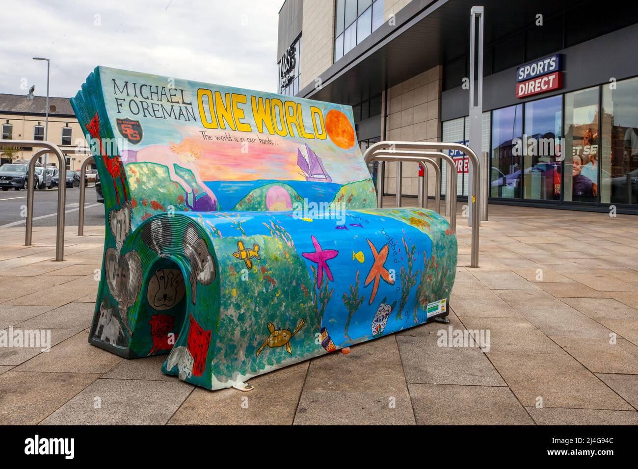 Chorley Town Centre, Michael Foreman 'One World' Book Bench Trail ...