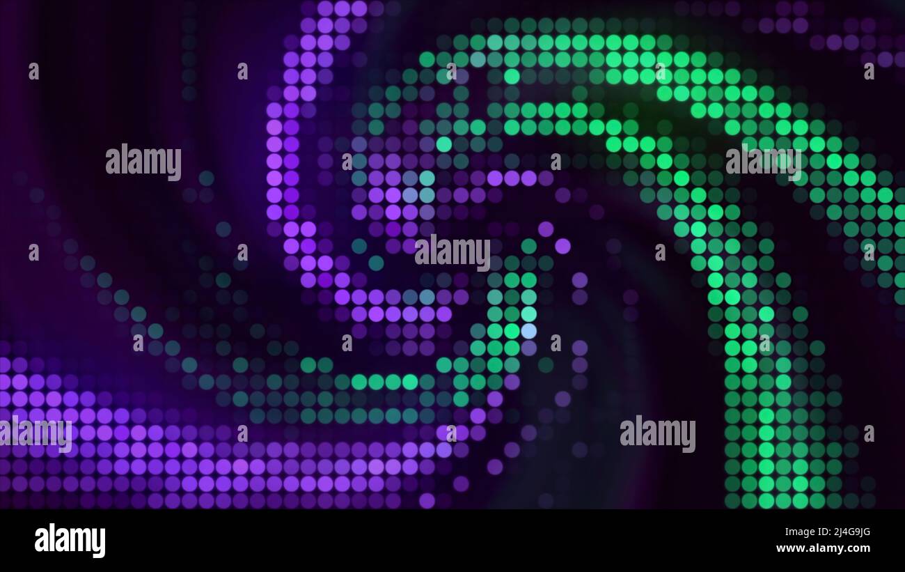 Animation of pixel image in retro style. Motion. Bright animation with ...