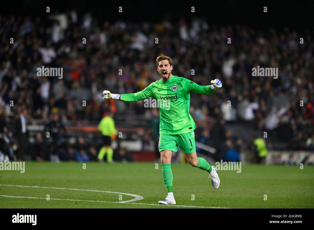 UEFA Europa League soccer match quarter finals second leg FC Barcelona ...