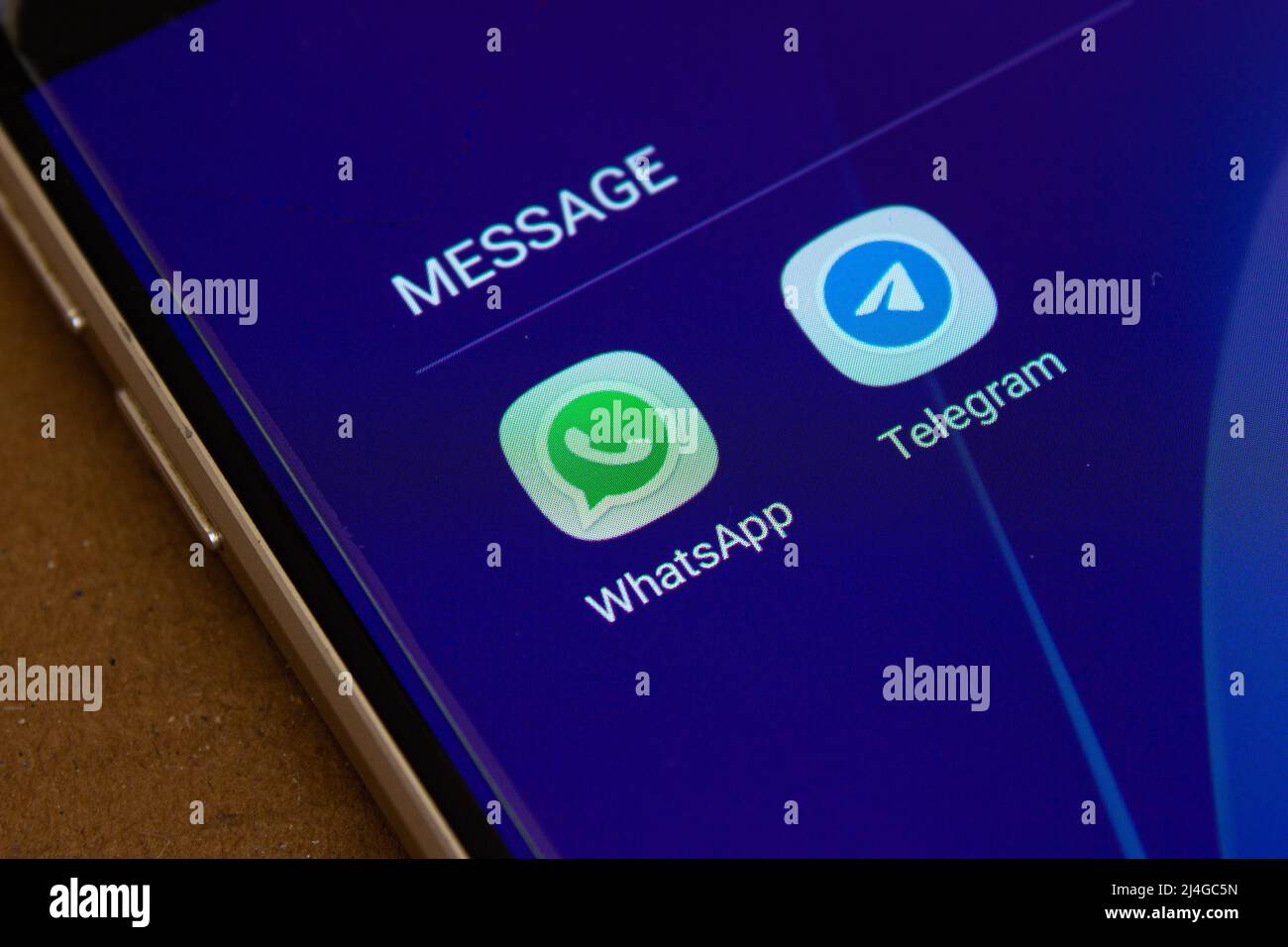 Telegram application hi-res stock photography and images - Alamy