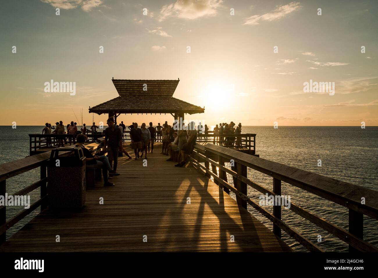 sunset in Naples Stock Photo - Alamy