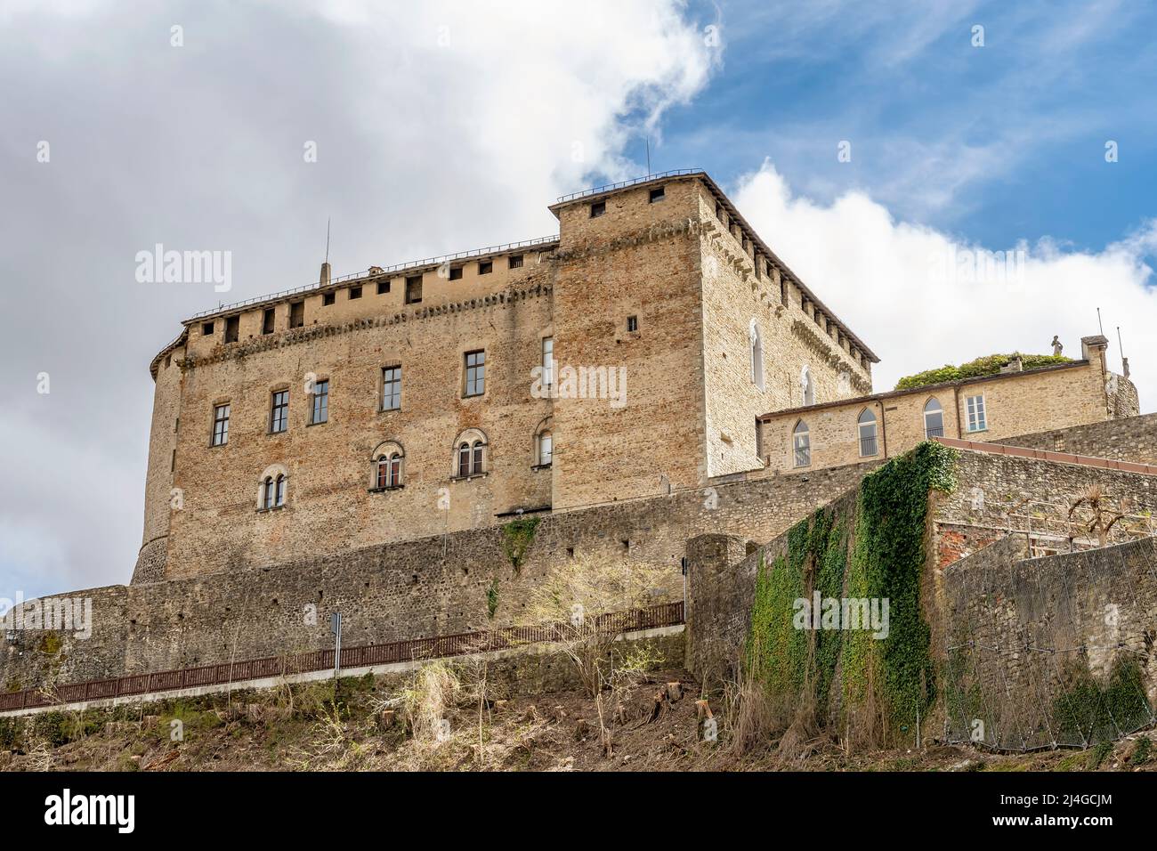 The ancient castle of Compiano, Parma, Italy Stock Photo - Alamy