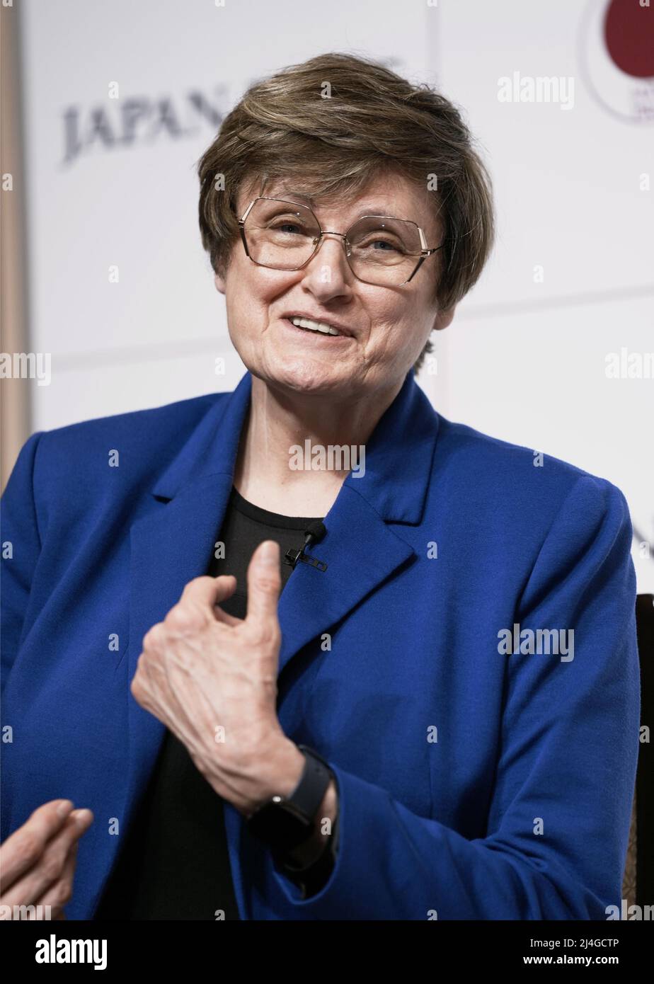 Katalin Kariko, senior vice president of BioNTech SE, gives an ...