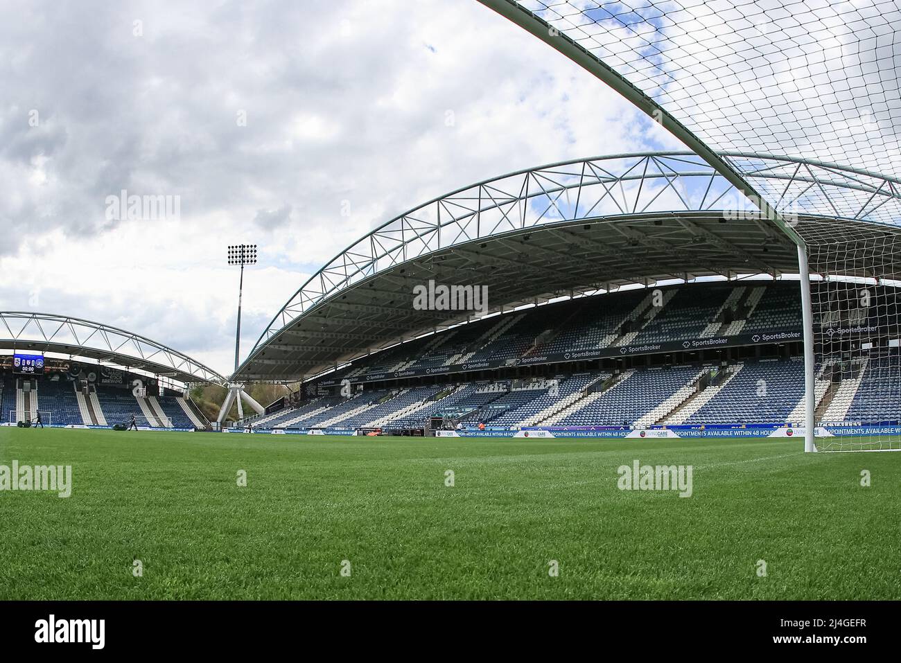 A general view of The John Smiths Stadium from the goal mouth Stock ...