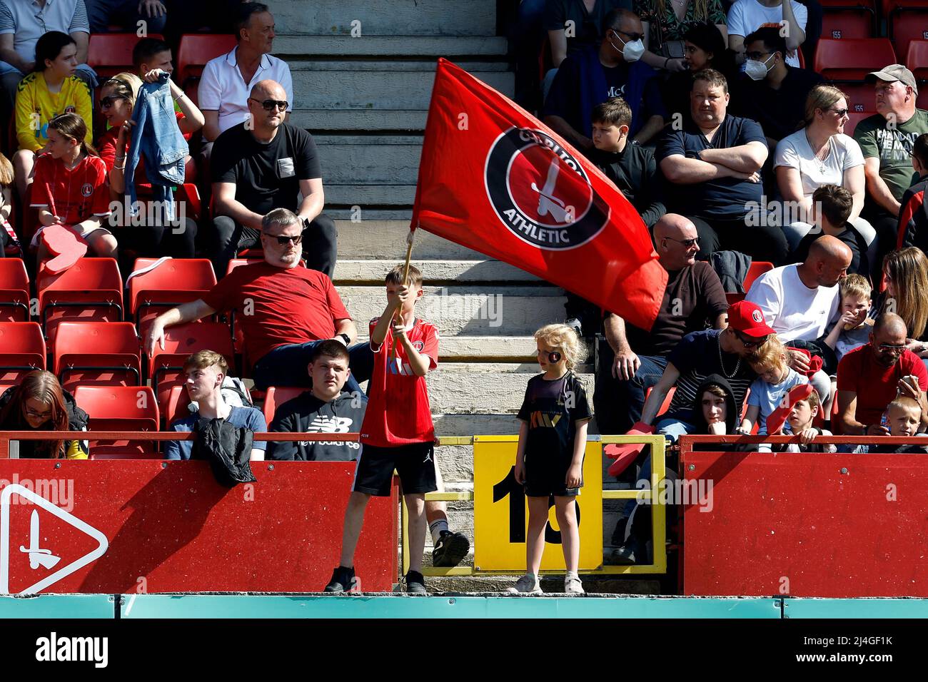 Charlton athletic flags hi-res stock photography and images - Alamy
