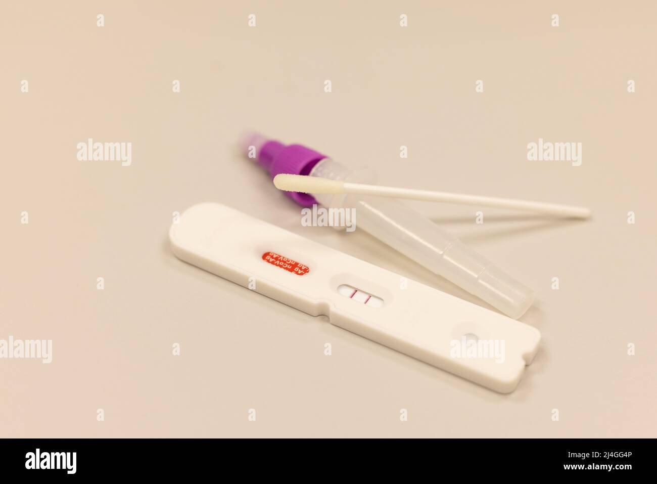 Positive Result for coronavirus COVID-19 with test kit for viral ...