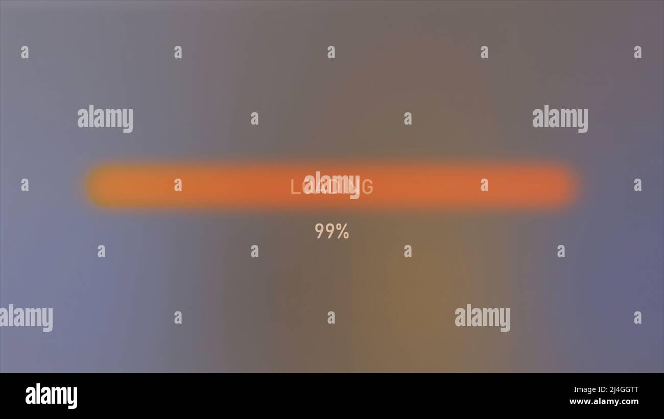 Loading process to complete. Motion. Futuristic loading screen with 0 ...