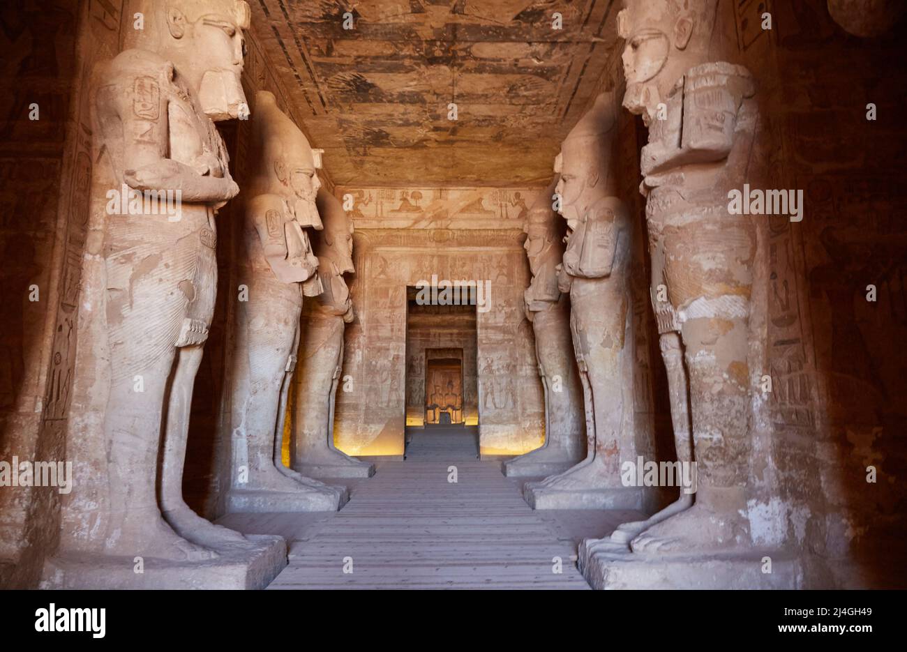 The Colossal Statues of Abu Simbel's Great Temple of Ramesses II Stock ...