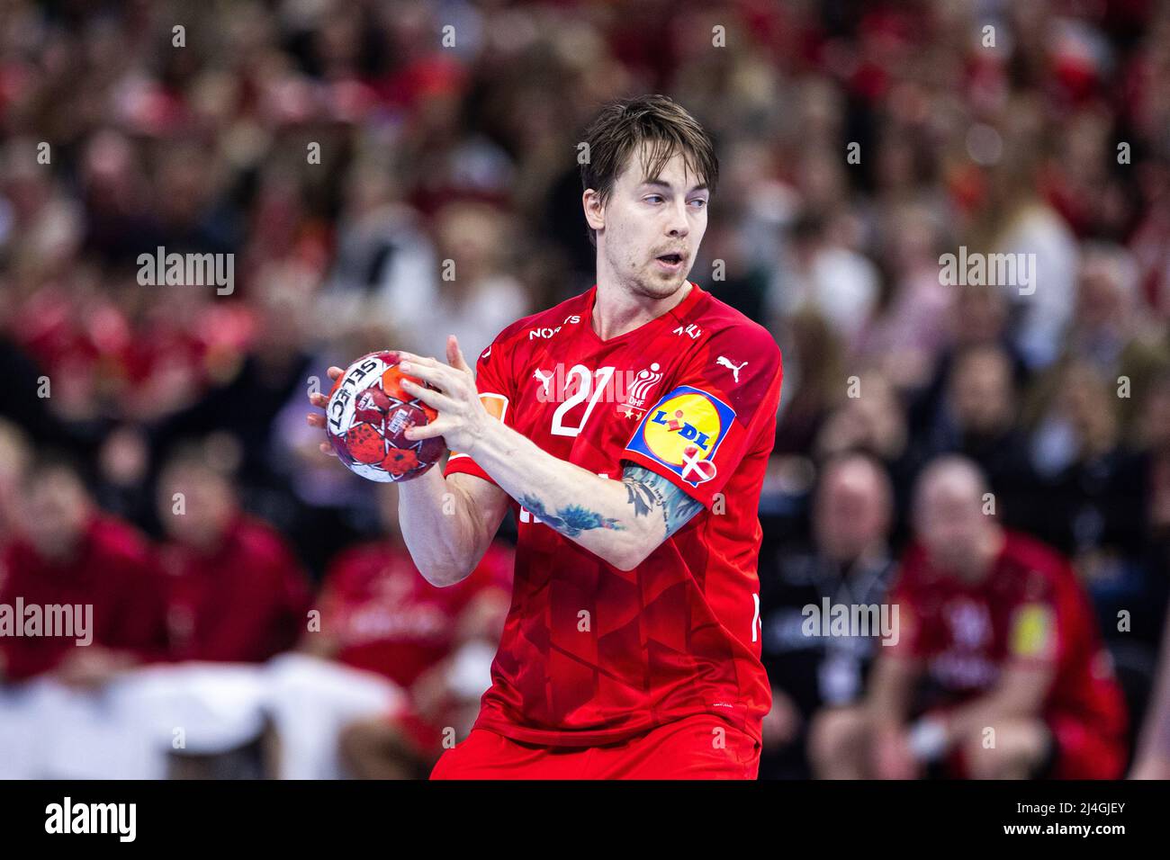 Copenhagen, Denmark. 14th Apr, 2022. Michael Damgaard (27) of Denmark ...