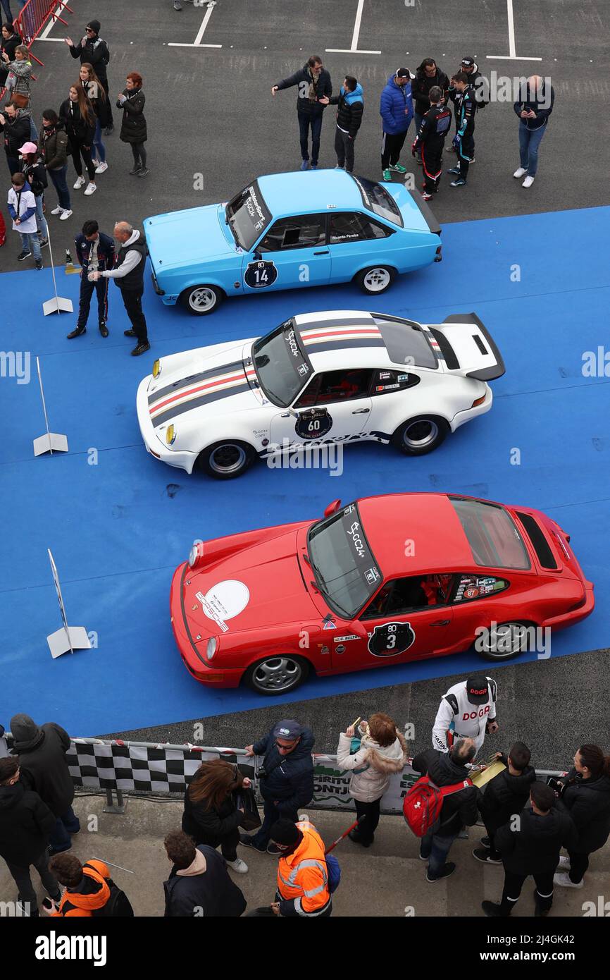 Ford Escort RS2000 & Porsche 911 winning cars at podium ceremony post ...