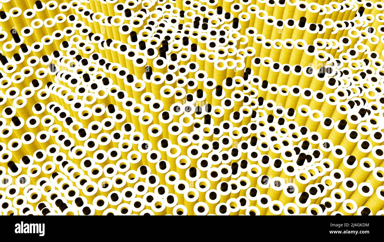 Animation with rising columns. Motion. Beautiful hypnotic columns move ...