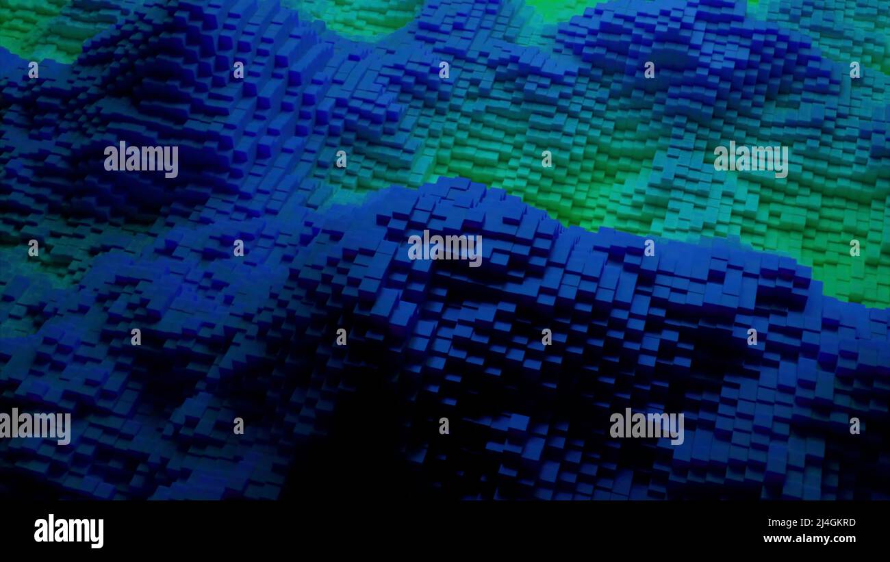 Abstract Particles Gradient Background In Rippling Motion Seamless