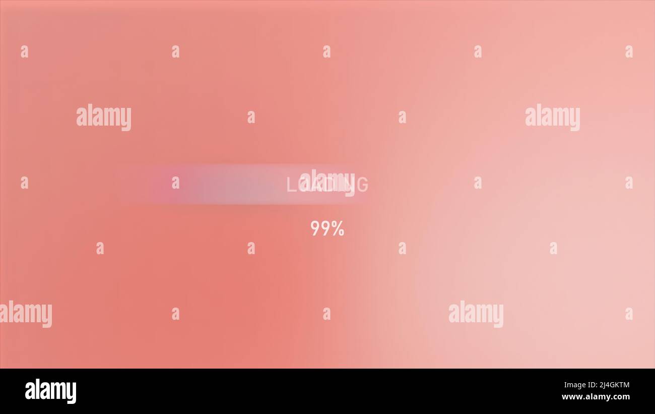 Background with moving loading line and percentages. Motion. Beautiful ...