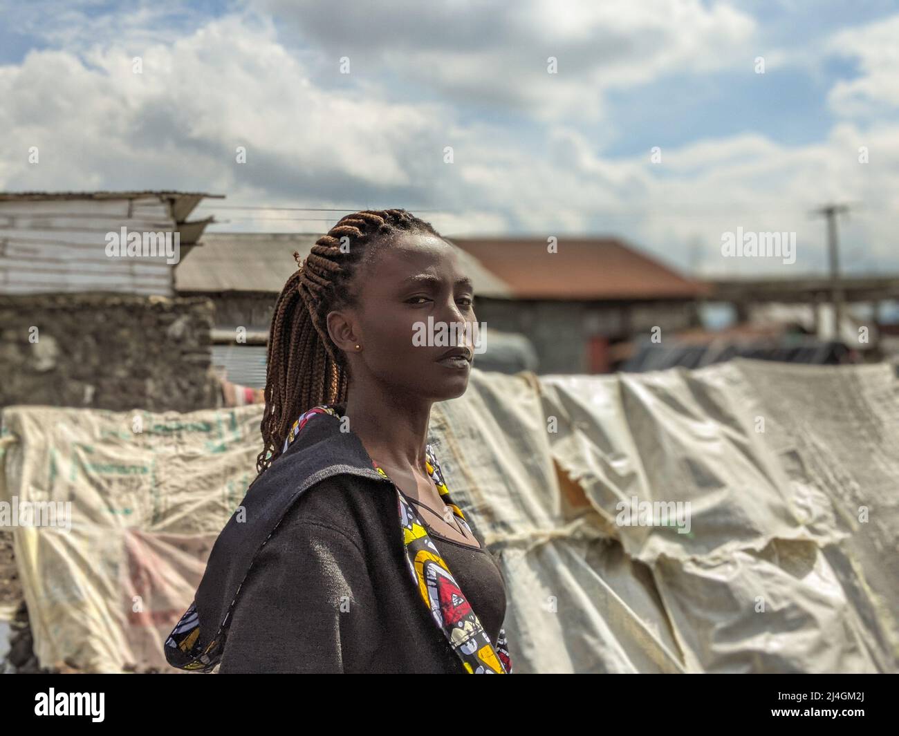 Goma, Democratic Republic of the Congo (DRC). 15th Apr, 2022. A model ...