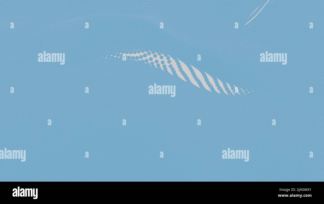 Colorful shapes and curved lines rotating together, seamless loop ...