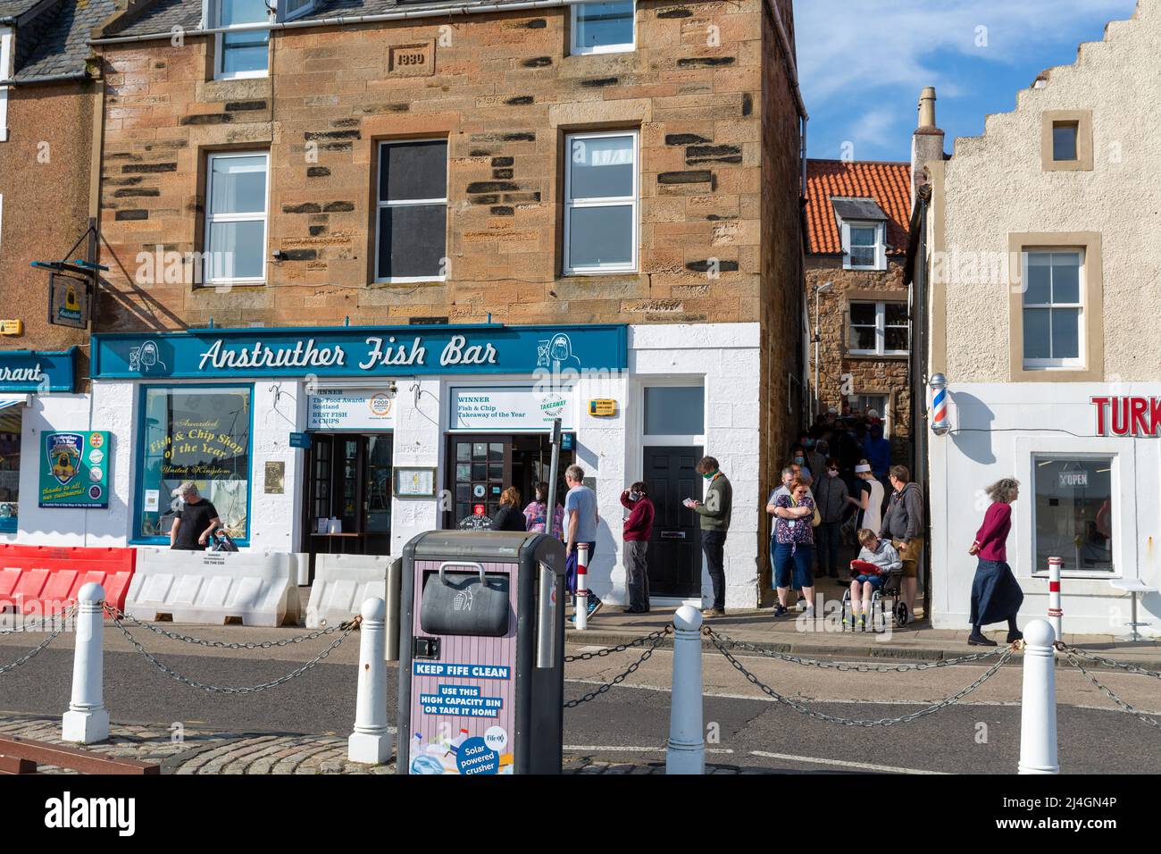 Anstruther Fish Bar, Fife Scotland UK Stock Photo - Alamy