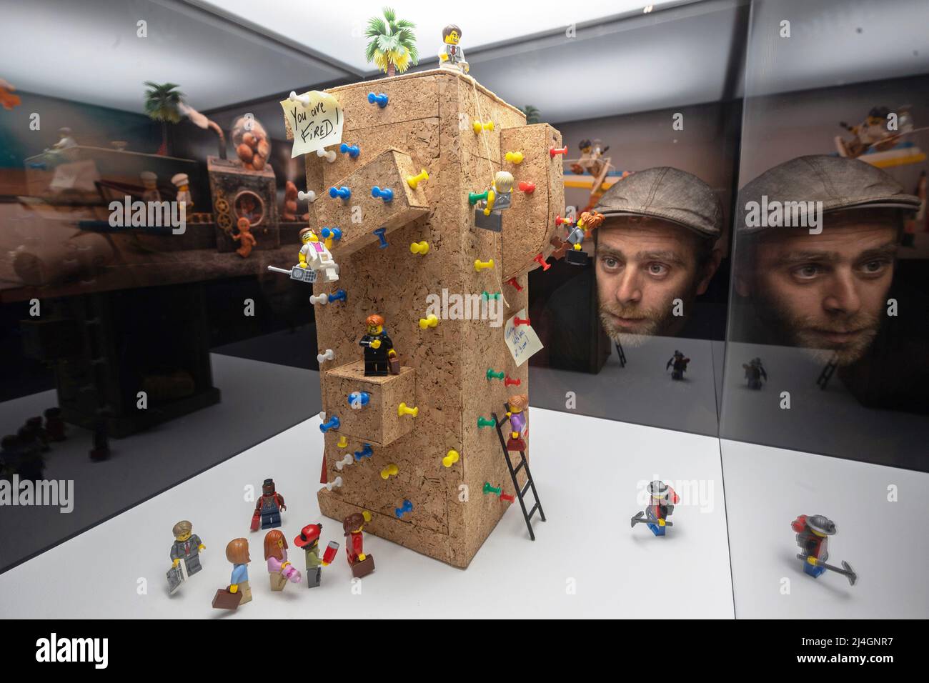 London, UK. 14th Apr, 2022. Photo taken on April 14, 2022 shows artist ...