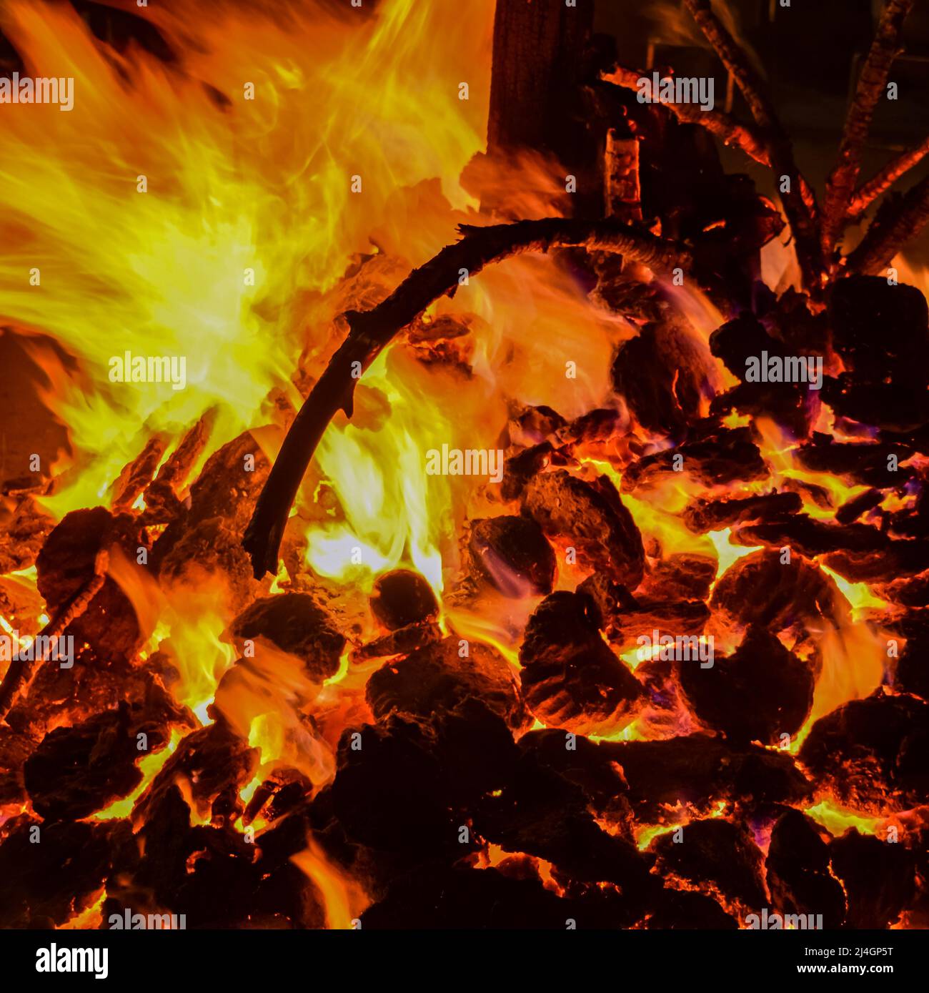 Fire flames on black background, Blaze fire flame texture background ...