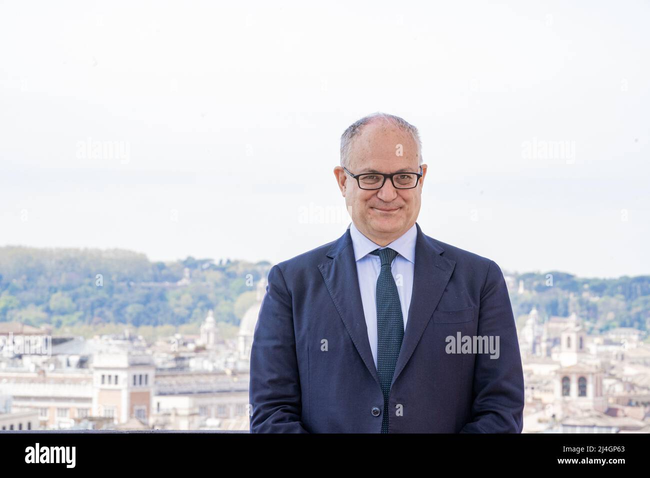 Rome, Italy, April 13, 2022 - The Mayor of Rome, Roberto Gualtieri ...