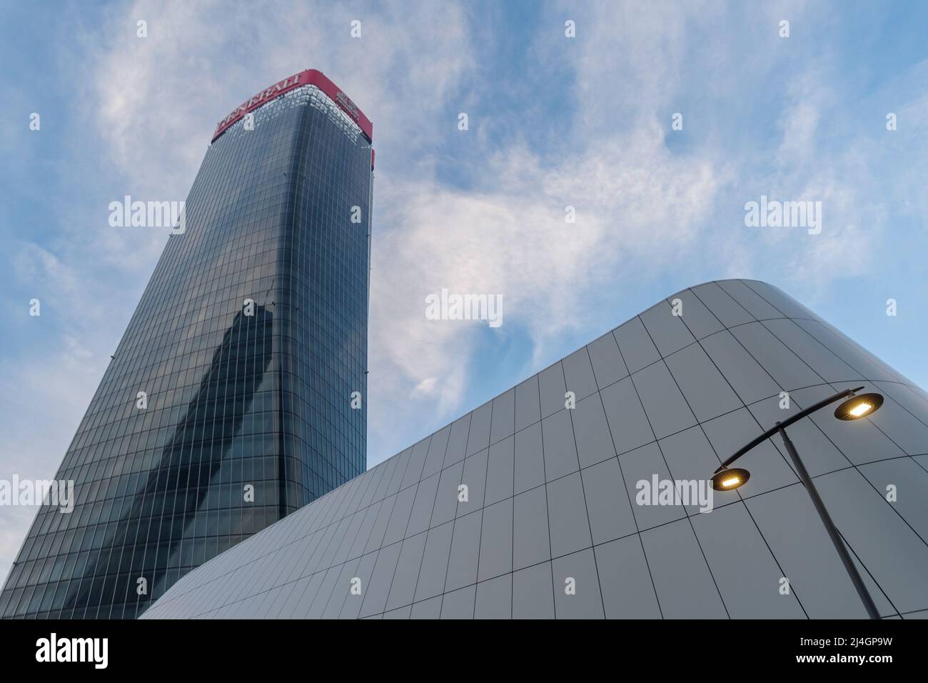 Skyscraper Generali Tower (Lo Storto/The Twisted One) headquarters of ...