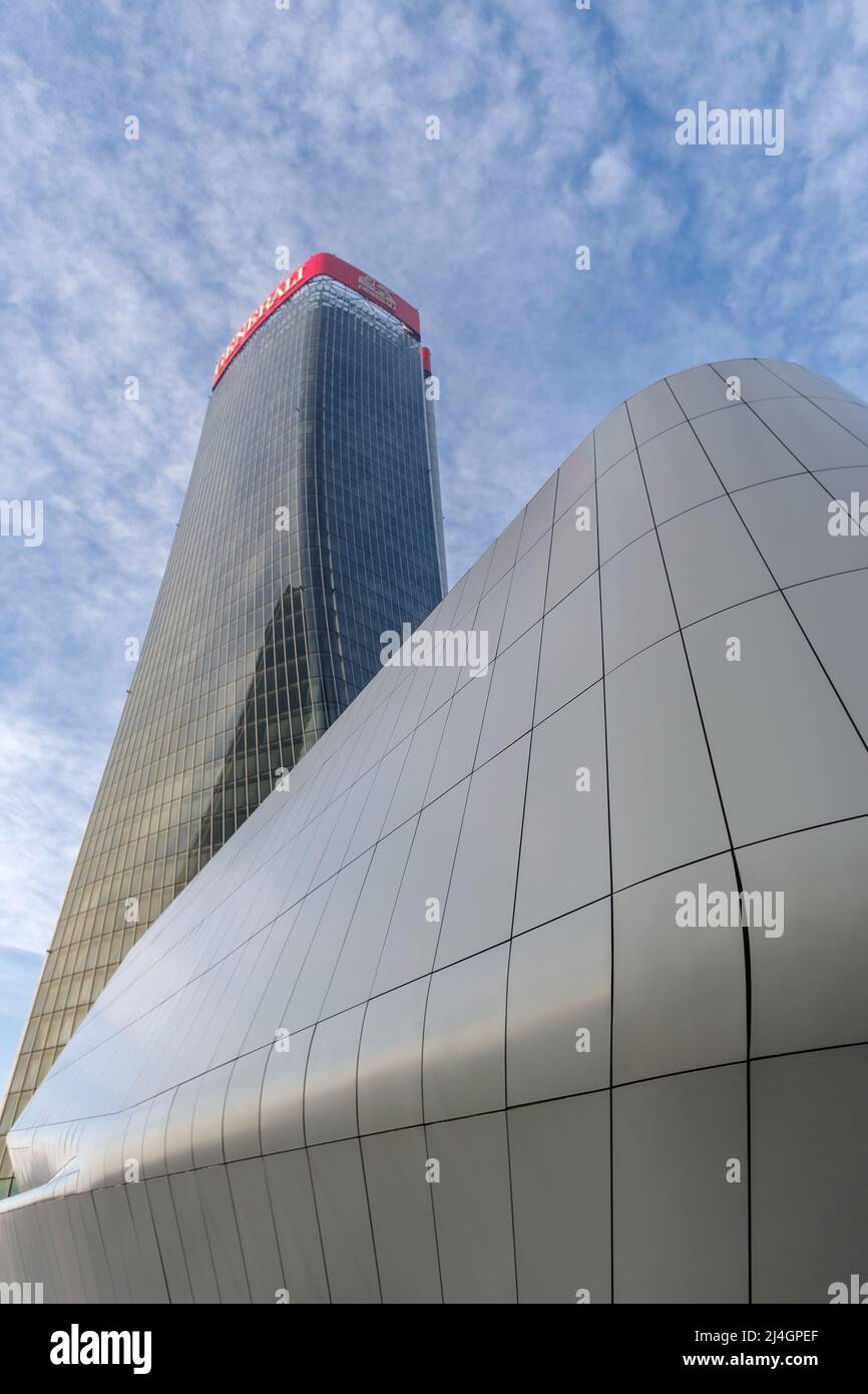 Skyscraper Generali Tower (Lo Storto/The Twisted One) headquarters of ...