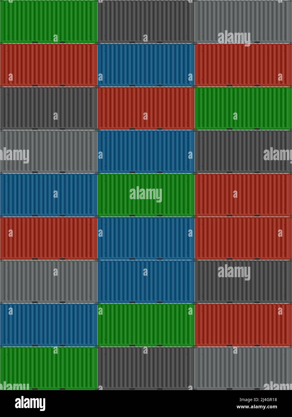 Background formed by cargo containers. Vector illustration Stock Photo ...