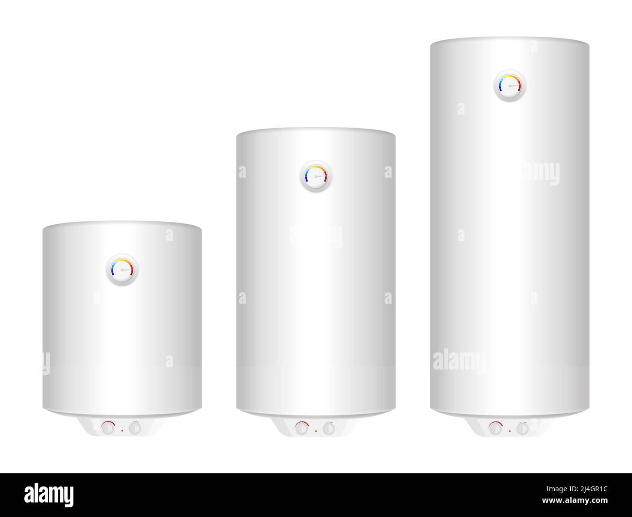 Water heater on a white background. Vector illustration Stock Photo - Alamy