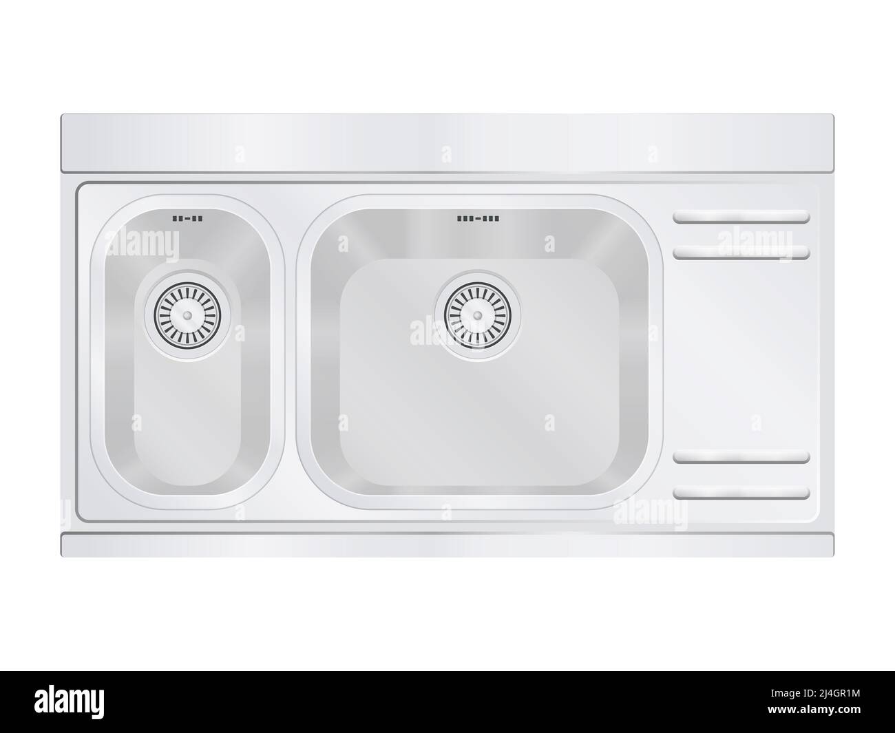 Kitchen sink on a white background. Vector illustration Stock Photo - Alamy
