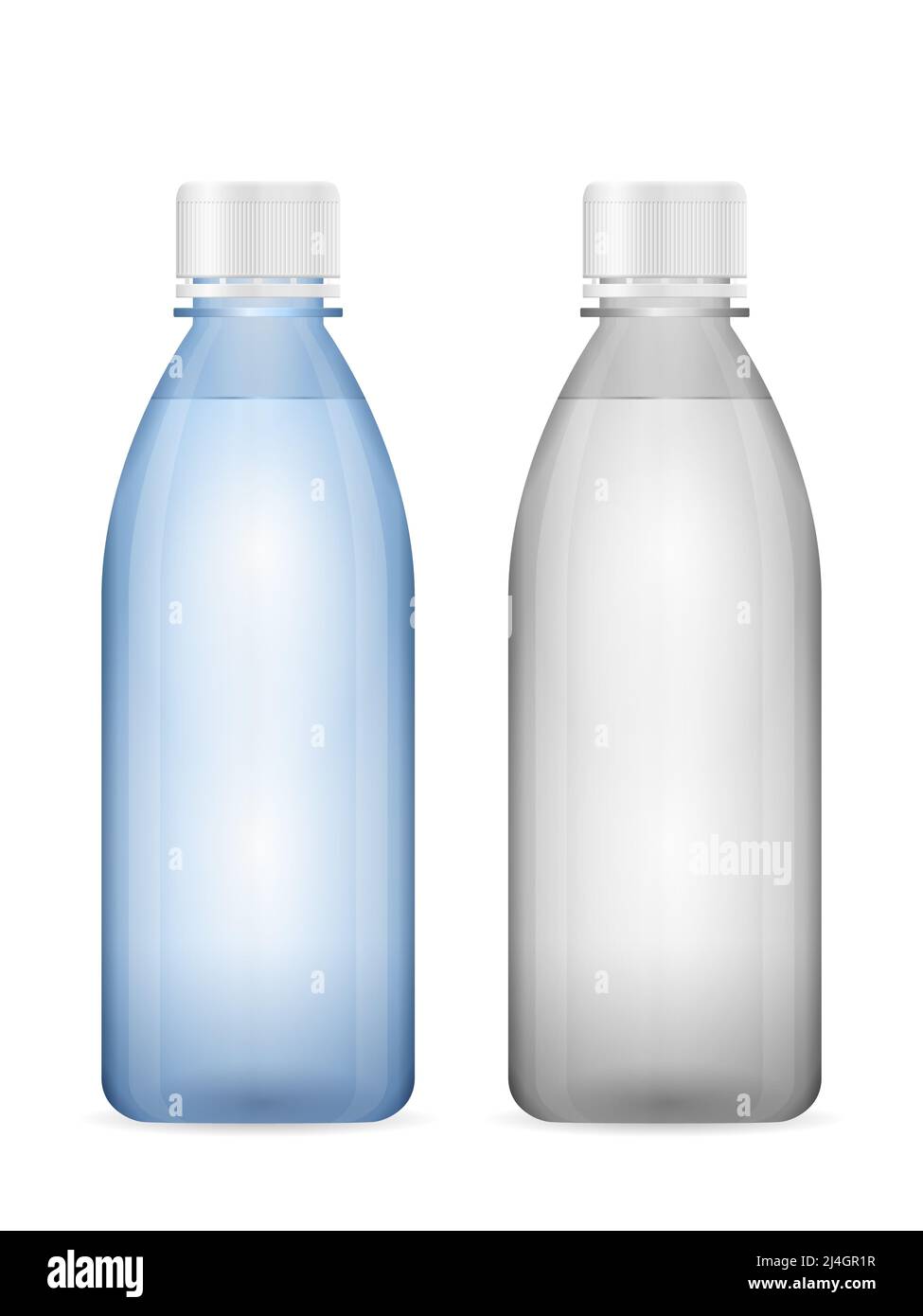 Water bottle set on a white background. Vector illustration Stock Photo ...