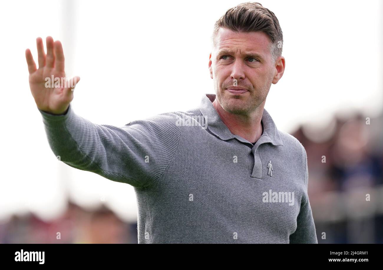 Forest Green manager Rob Edwards after the Sky Bet League Two match at ...